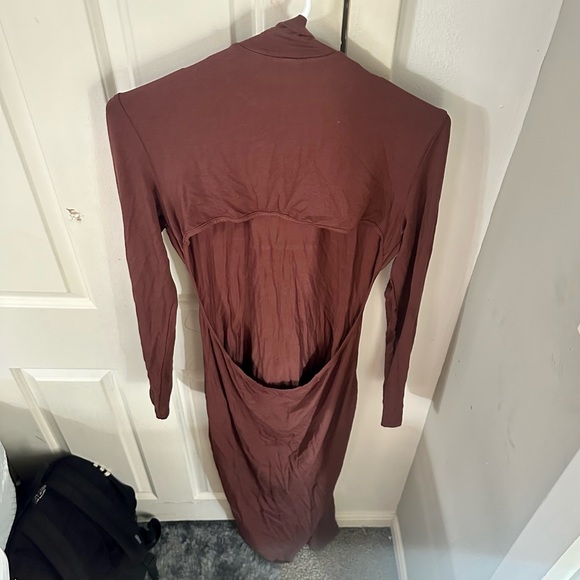 SHEIN | Dresses | Shein Bodycon Burgundy Xl Maxi Dress | Poshmark